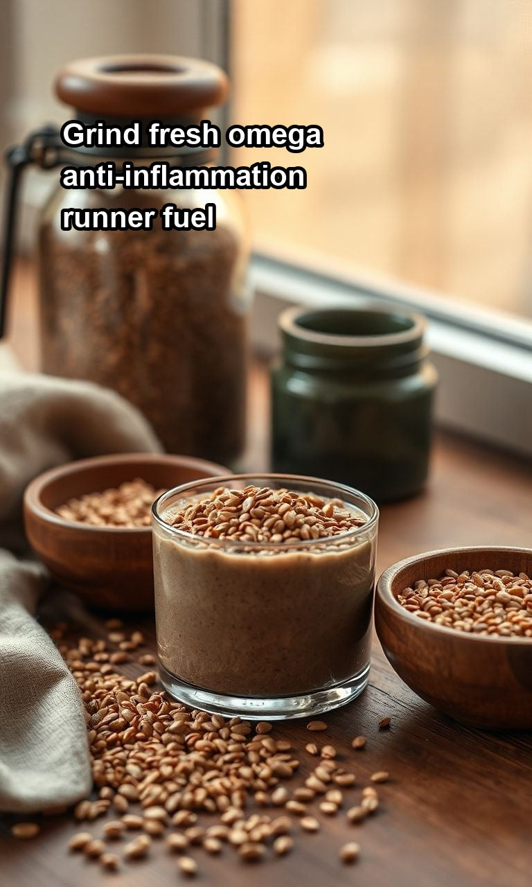 Ground flaxseeds in smoothies - Grind fresh omega anti-inflammation ...