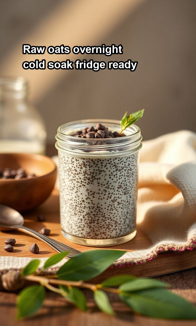 Raw oats overnight cold soak fridge ready - No-cook college student ...