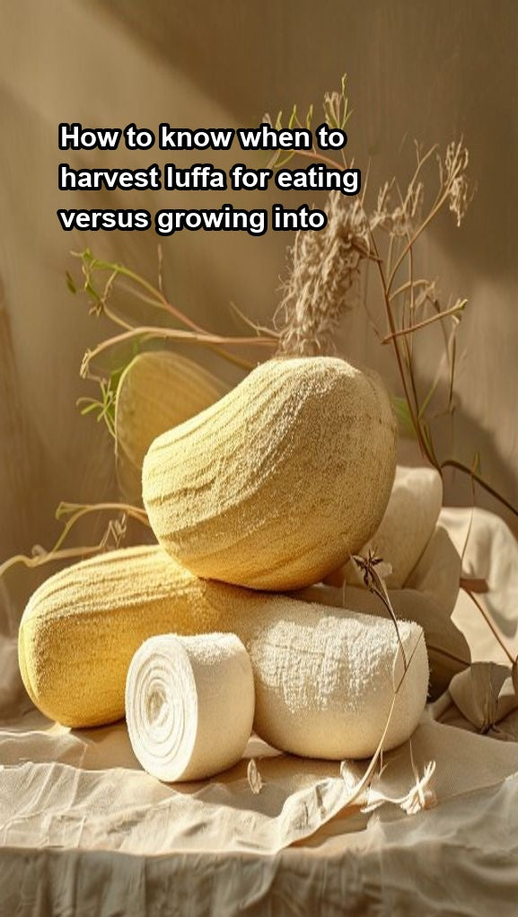 How to know when to harvest luffa for eating versus growing into ...