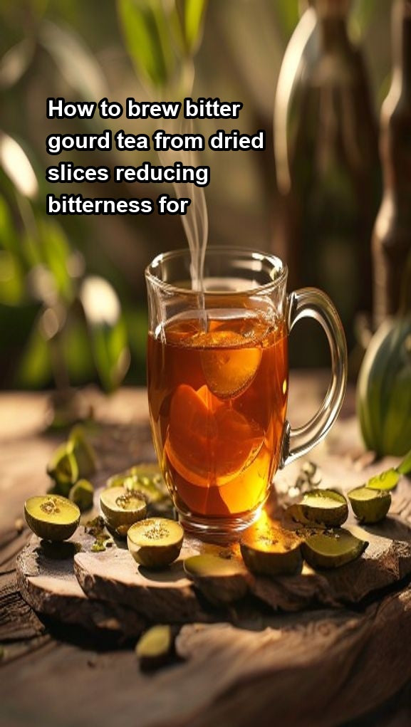 How to brew bitter gourd tea from dried slices reducing bitterness for ...