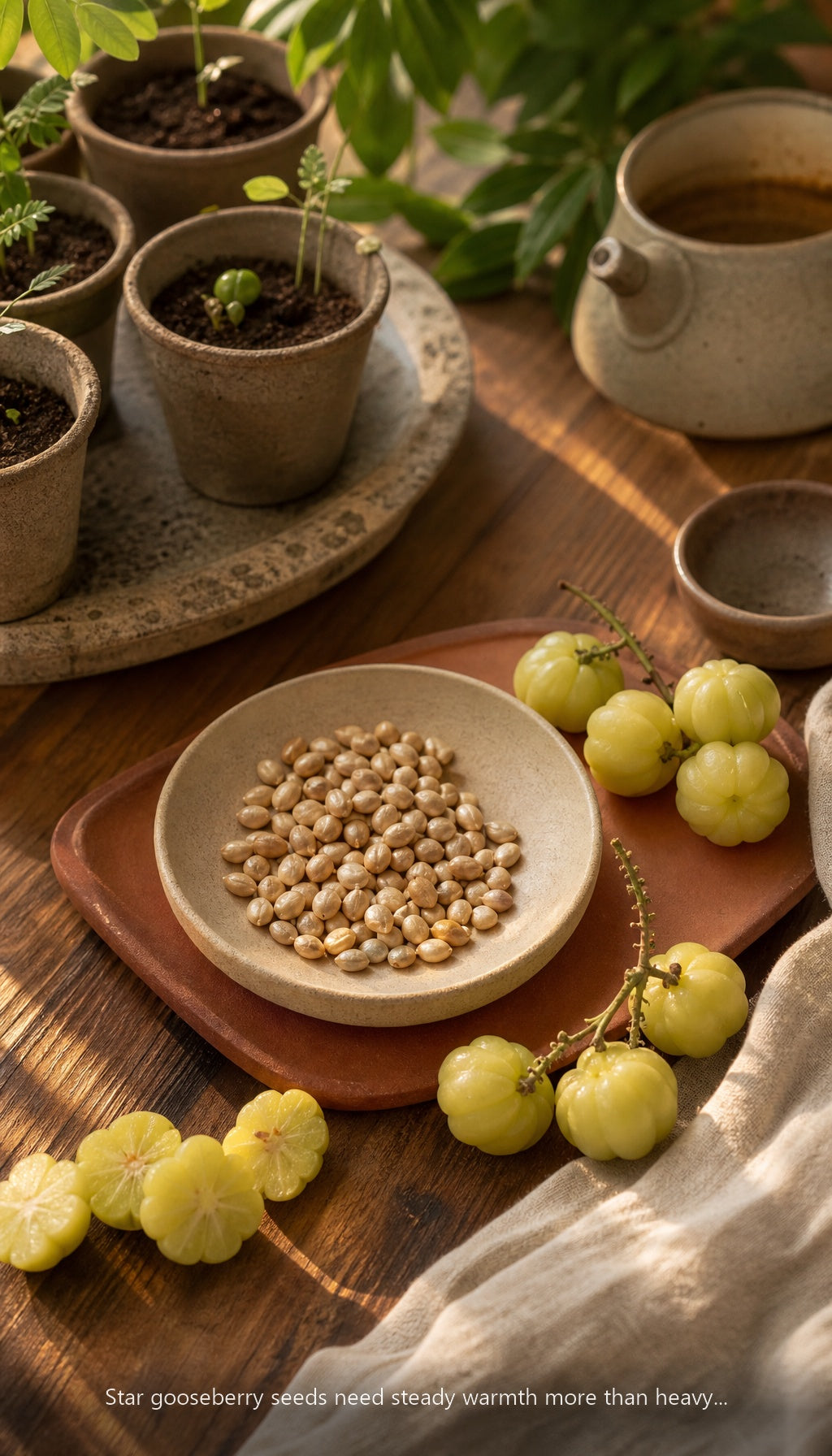 Star gooseberry seeds need steady warmth more than heavy watering ...
