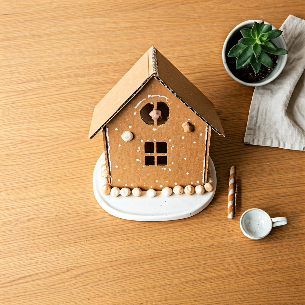 Diy Cardboard Gingerbread House
