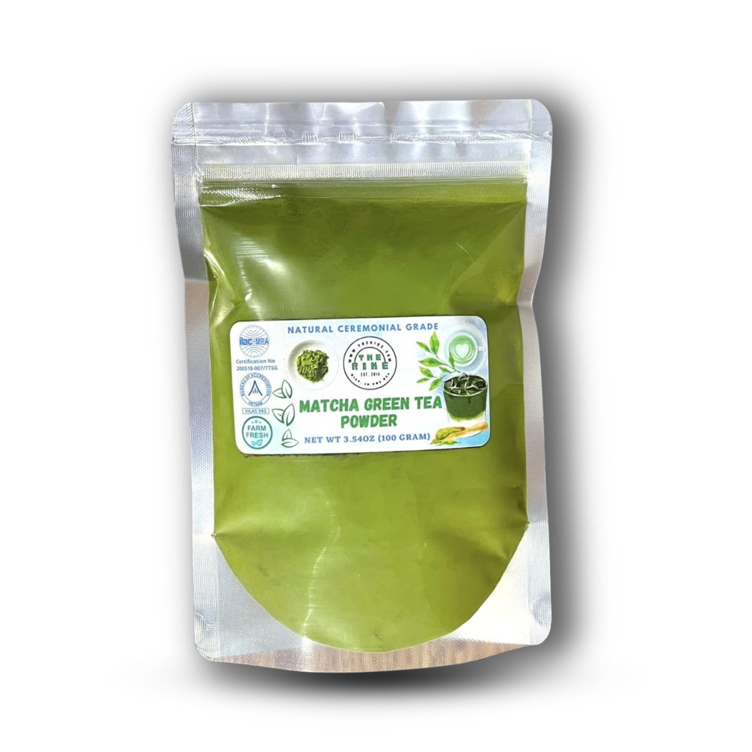 Certified Organic Ceremonial Grade Matcha Tea Powder - Lab Tested