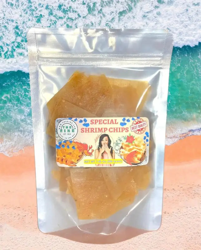 Ocean-Inspired Vegan Shrimp Chips: crisp, light, playful 100 gram