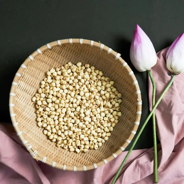 lotus seeds Dried Coreless White Lotus Seeds Hat Sen Organic Tea 150-gram
